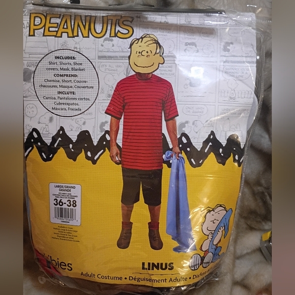 Rubie's | Other | Linus Peanuts Costume Mens Lg New | Poshmark